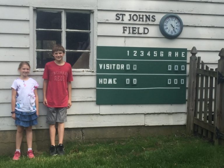 The backyard boys of summer enjoying their Ft. Mitchell Field of Dreams ...