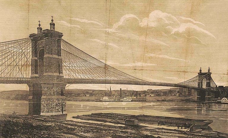 Our Rich History: 150 Years Young, the John A. Roebling Bridge comes to ...
