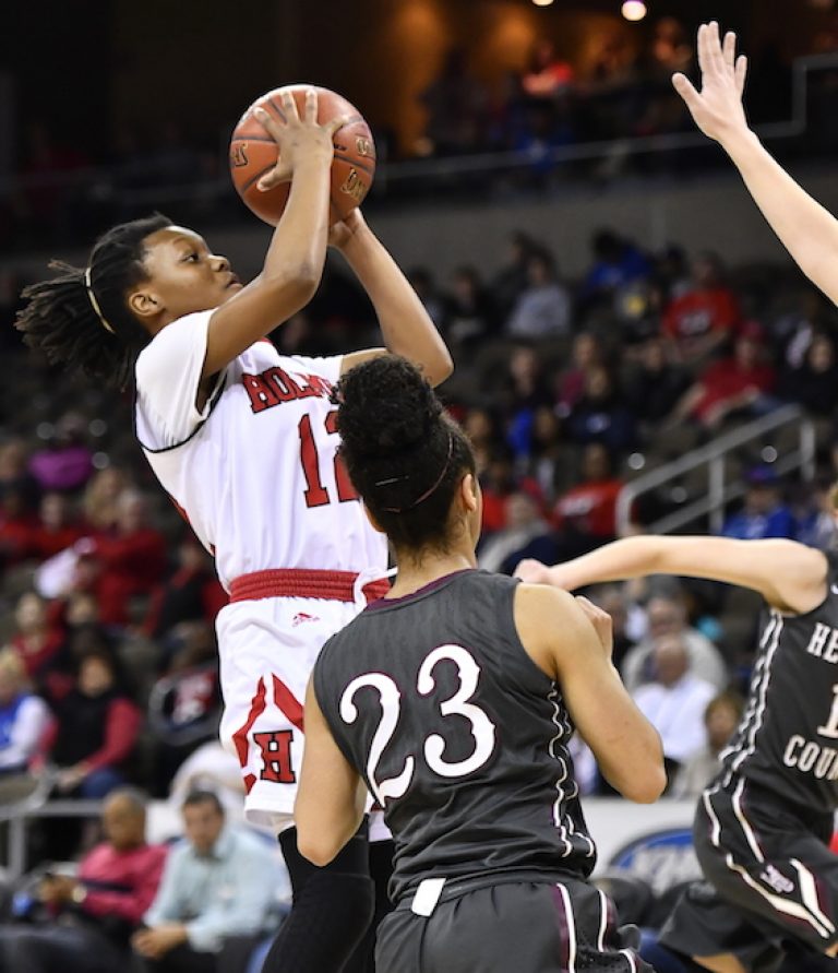 Holmes girls overcome slow start in win over Henderson County that puts ...