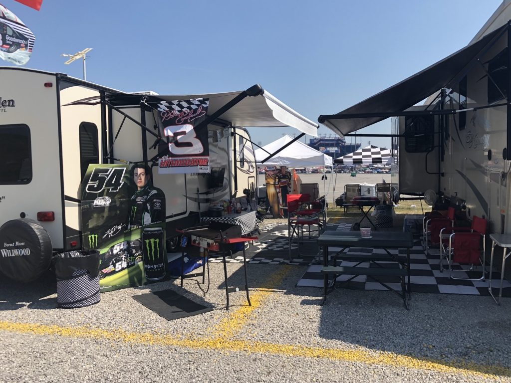 Fans on Millionaires Row, Backstretch RV, rough it in style during ...