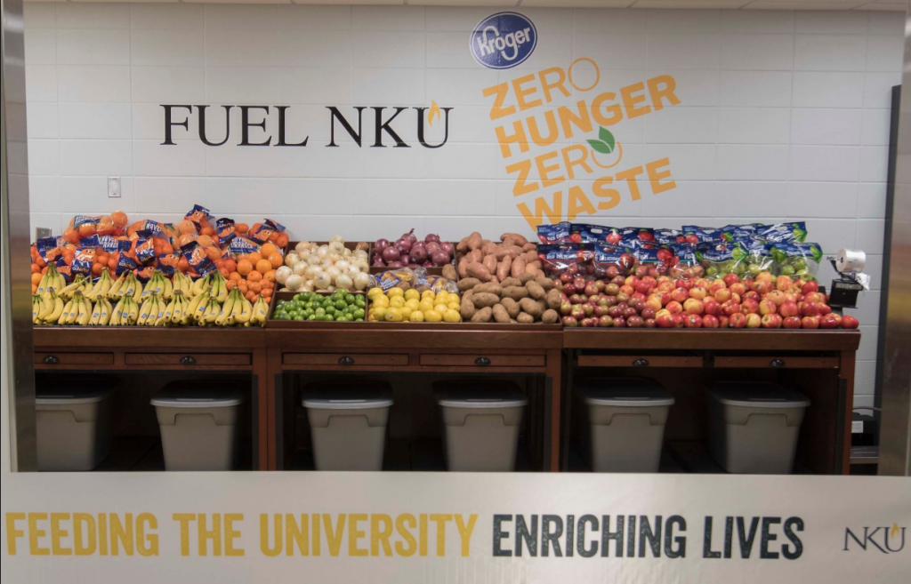 NKU, Kroger celebrate opening of new expanded Fuel NKU food pantry ...