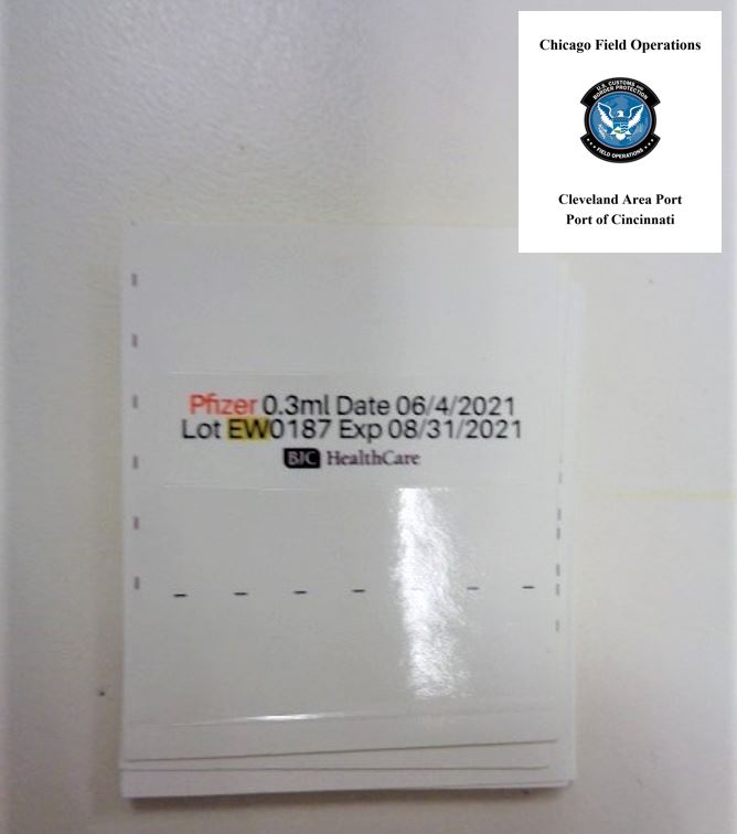 Customs and Border Protection officers seize fake vaccination cards ...