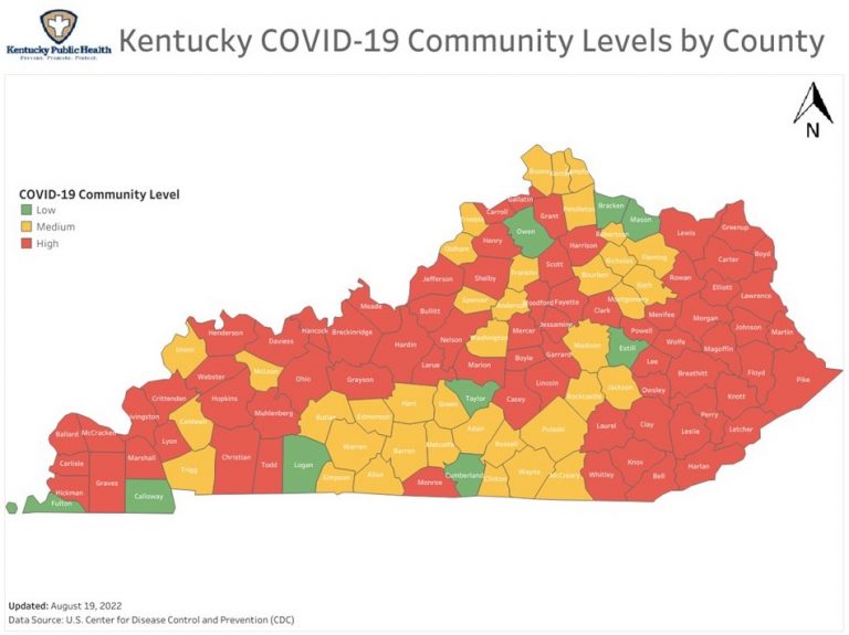 Latest CDC data shows state's community levels of COVID still declining ...