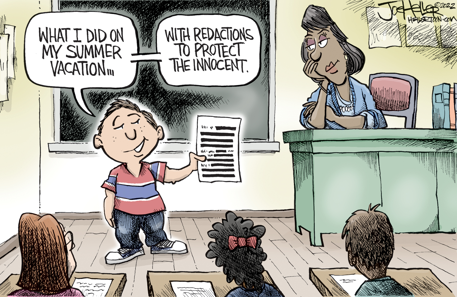 Joe Heller: A cartoonist's take on news of the week in full color, with ...