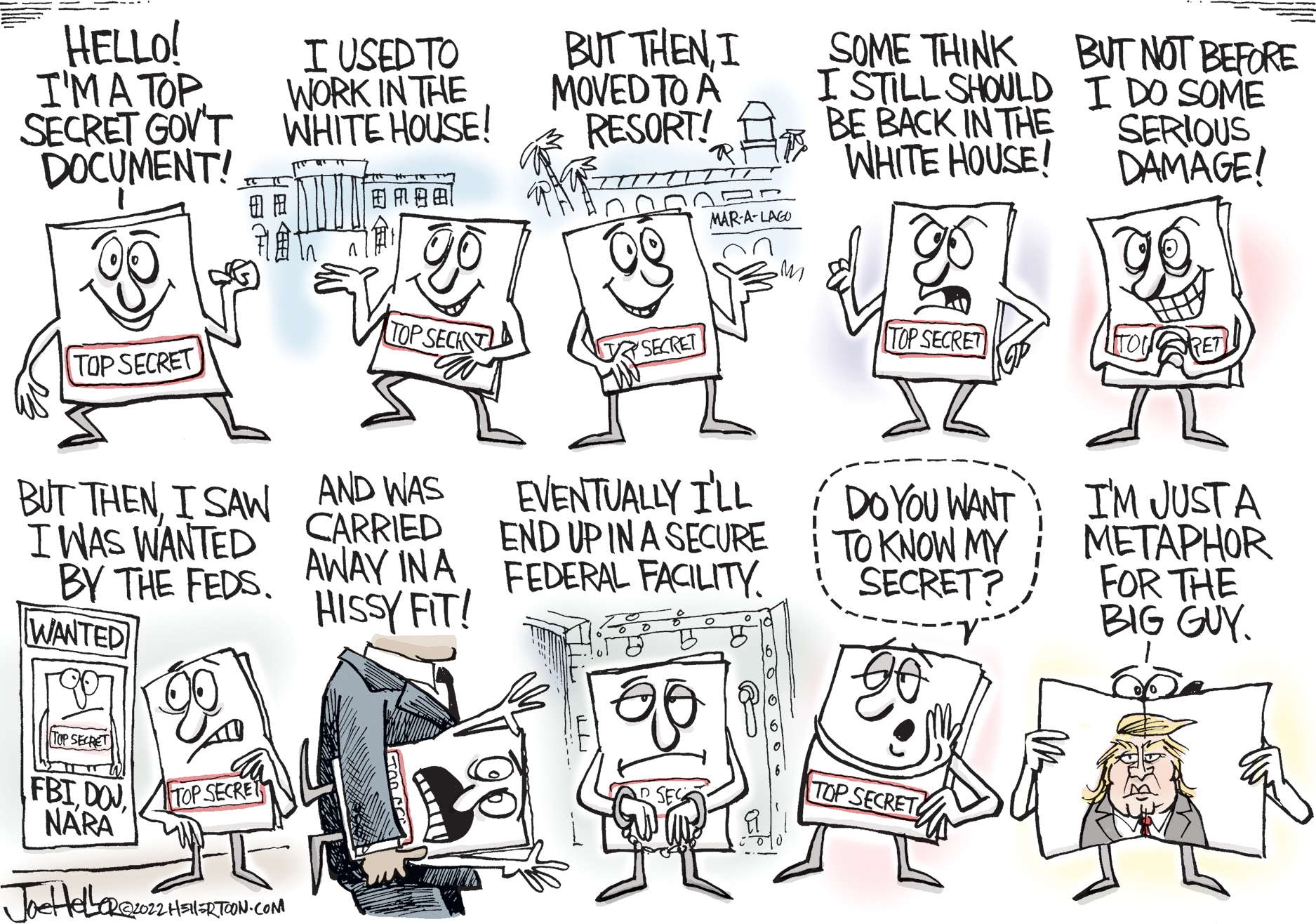 Joe Heller: A cartoonist's take on news of the week in full color, with ...