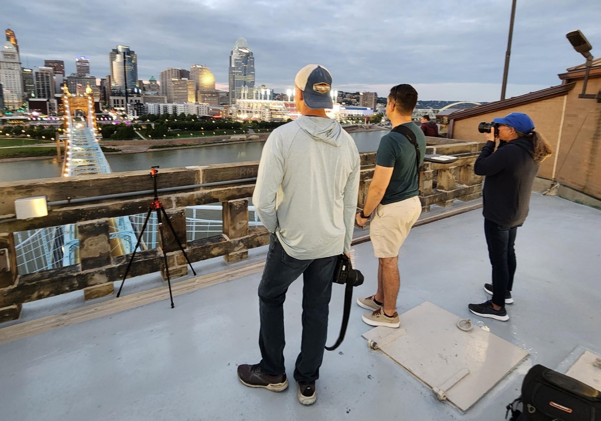 Roebling Bridge photo contest winners claim prize, climb south tower of ...