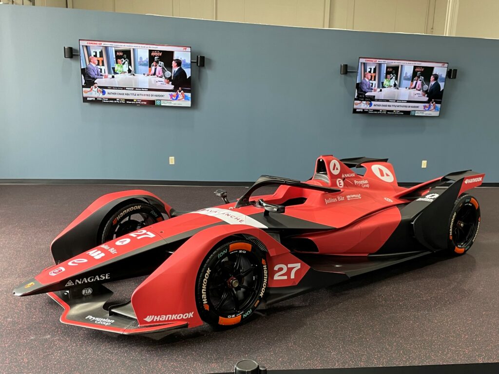 Andretti race car proudly displayed by Prysmian Group as example of ...