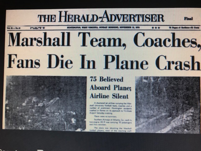 Mike Tussey: 1970 plane crash that killed Marshall University Football ...