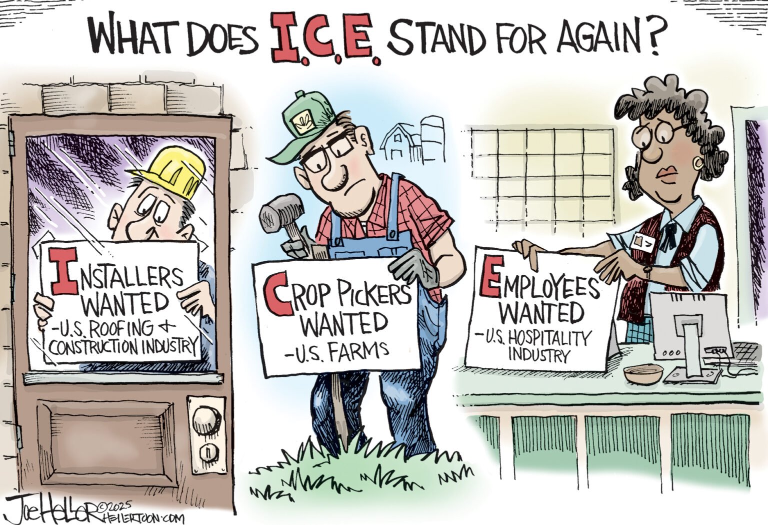 Joe Heller: Cartoonist views on news - those eggs!, it's groundhog day, ICE, DC flights - NKyTribune