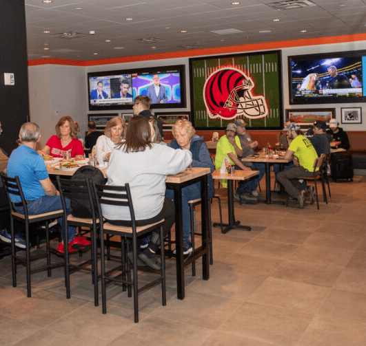 Grand opening ceremony opens new Bengals Bar & Kitchen at CVG airport ...