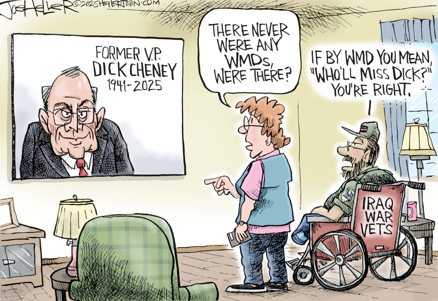 Joe Heller: Cartoonist on news - Election wins, Veterans Day, Dick ...