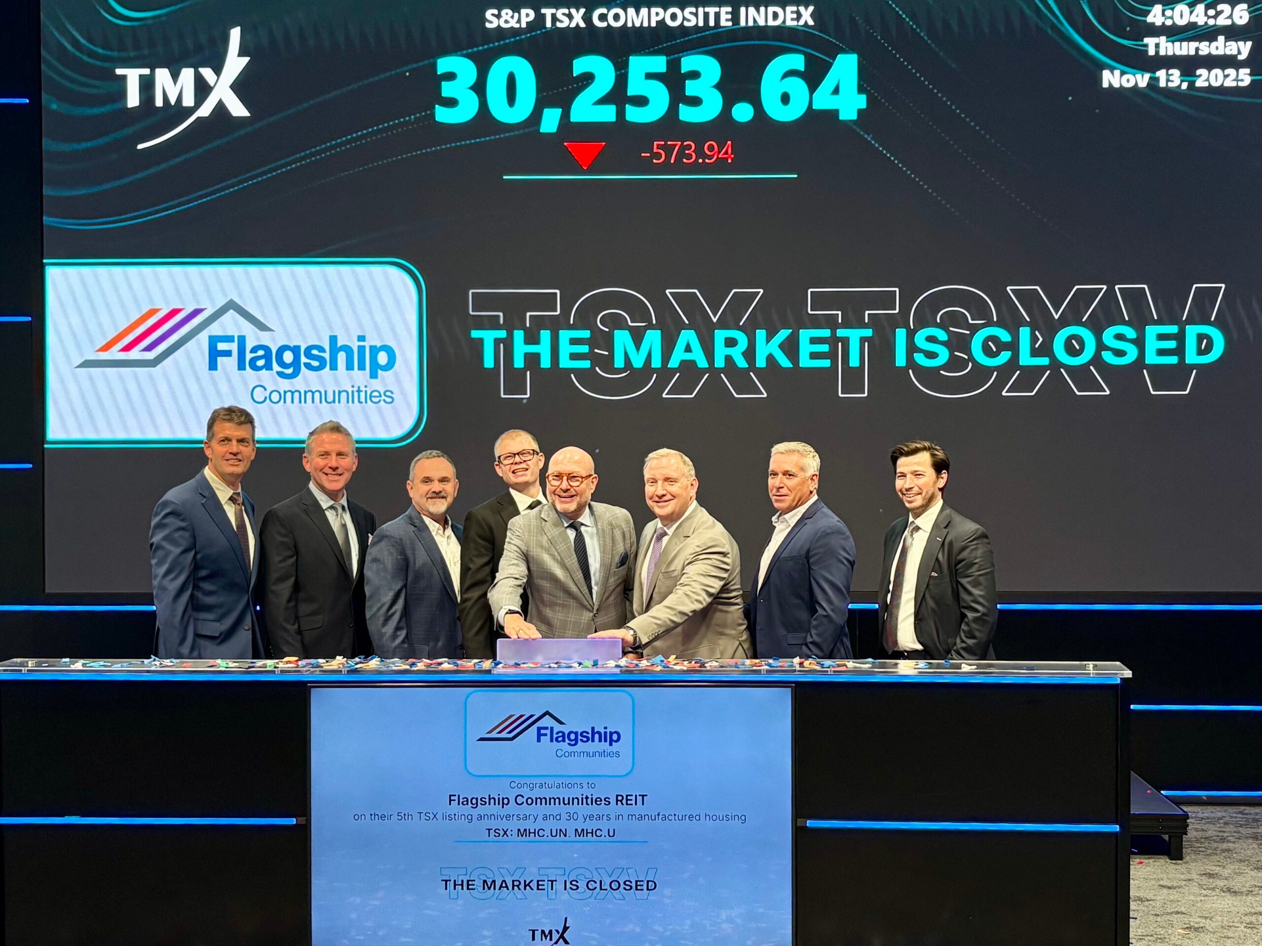 Flagship Communities REIT closed Toronto market to celebrate Flagship's ...